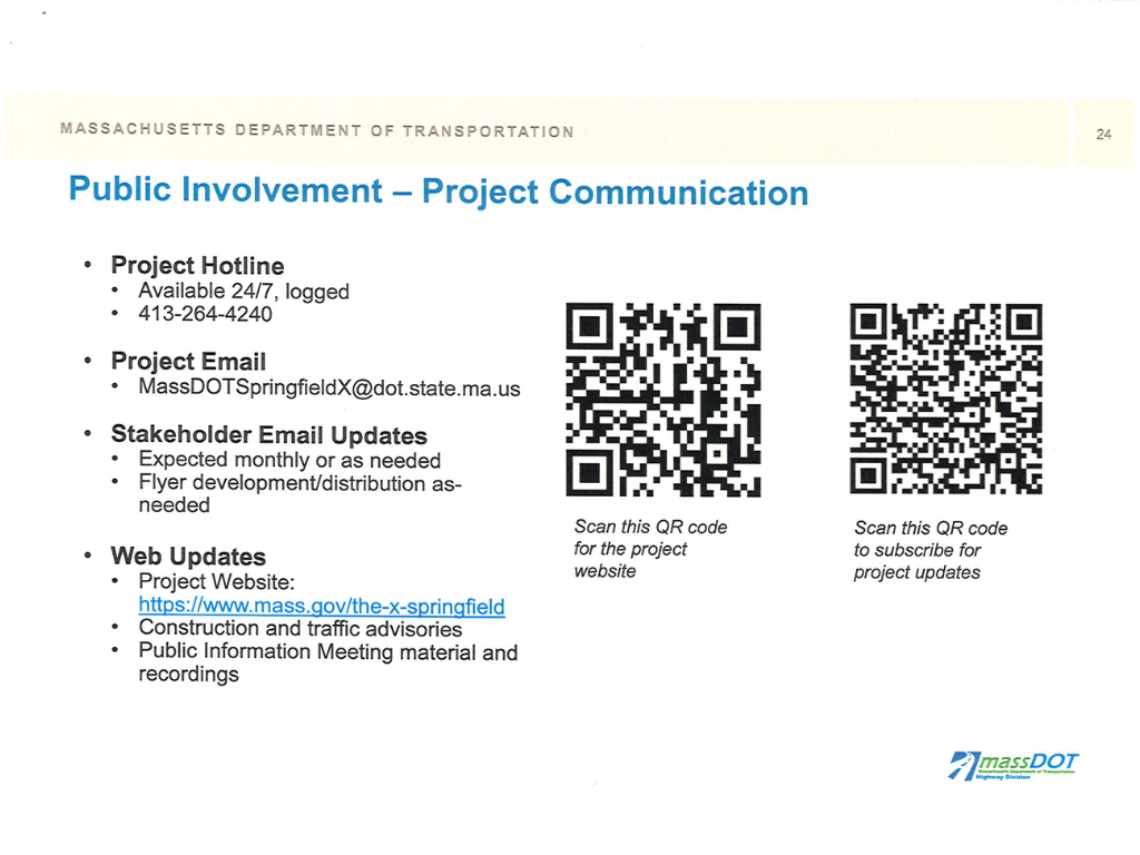 MassDOT holds Public Information Meeting on the “X” Intersection ...