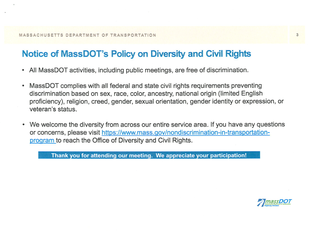 MassDOT holds Public Information Meeting on the “X” Intersection ...