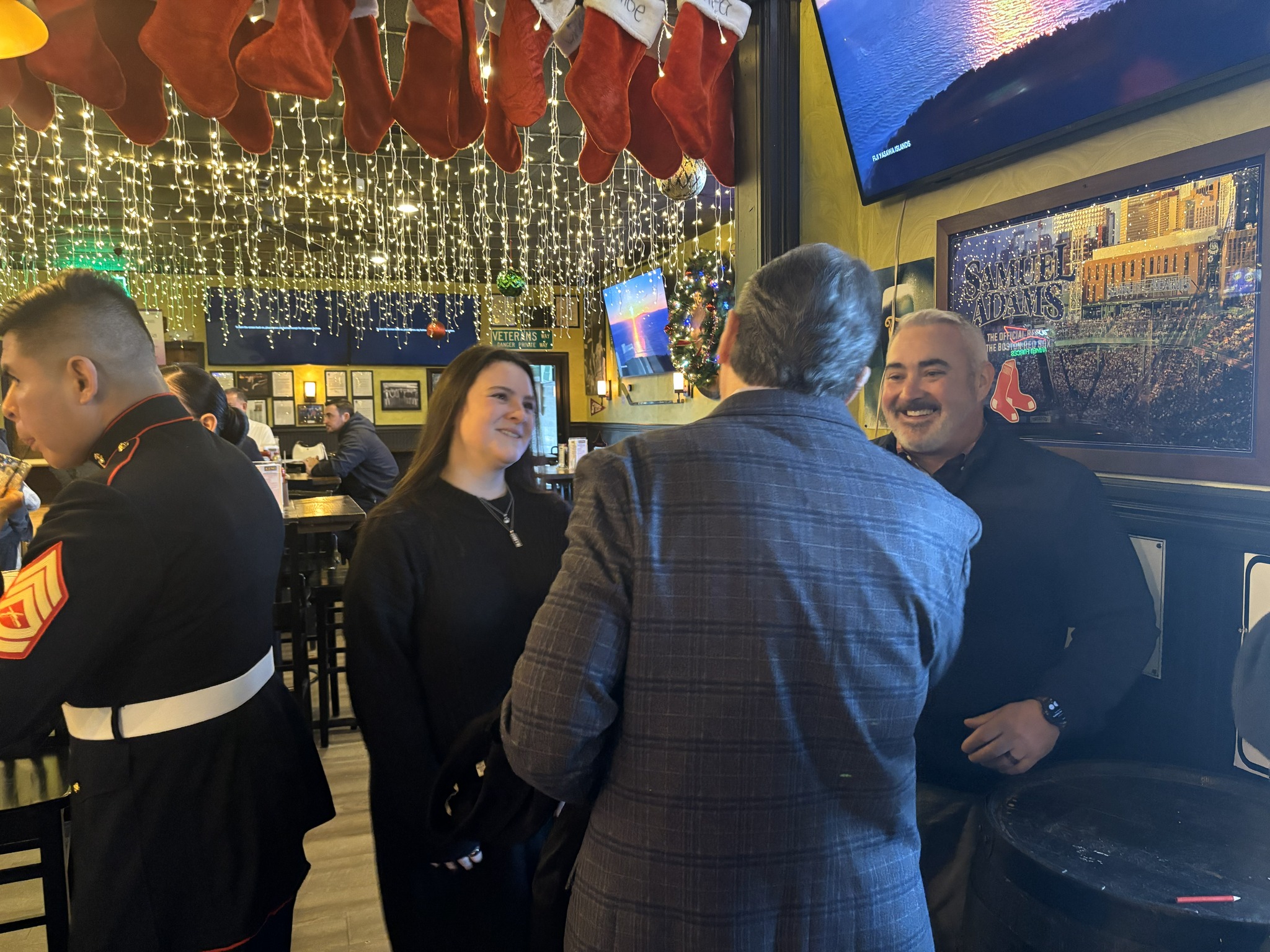 Mayor Sarno attends GySgt. Thomas J. Sullivan Memorial Fund check ...