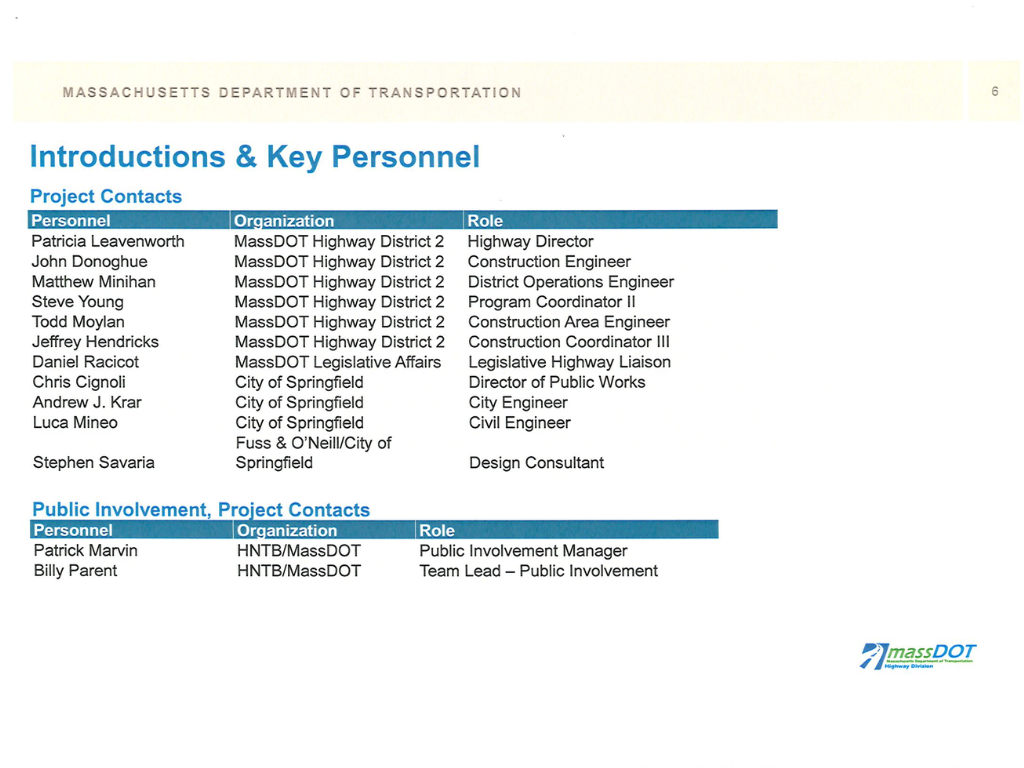 MassDOT holds Public Information Meeting on the “X” Intersection ...