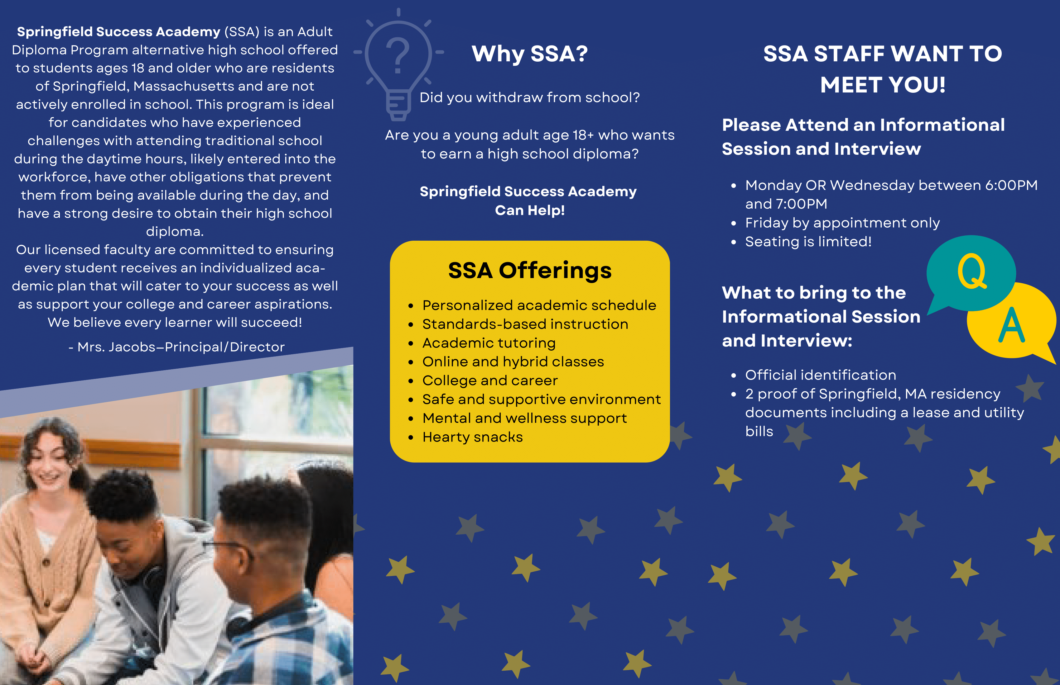 Springfield Success Academy (SSA) Adult Diploma Program: City of ...