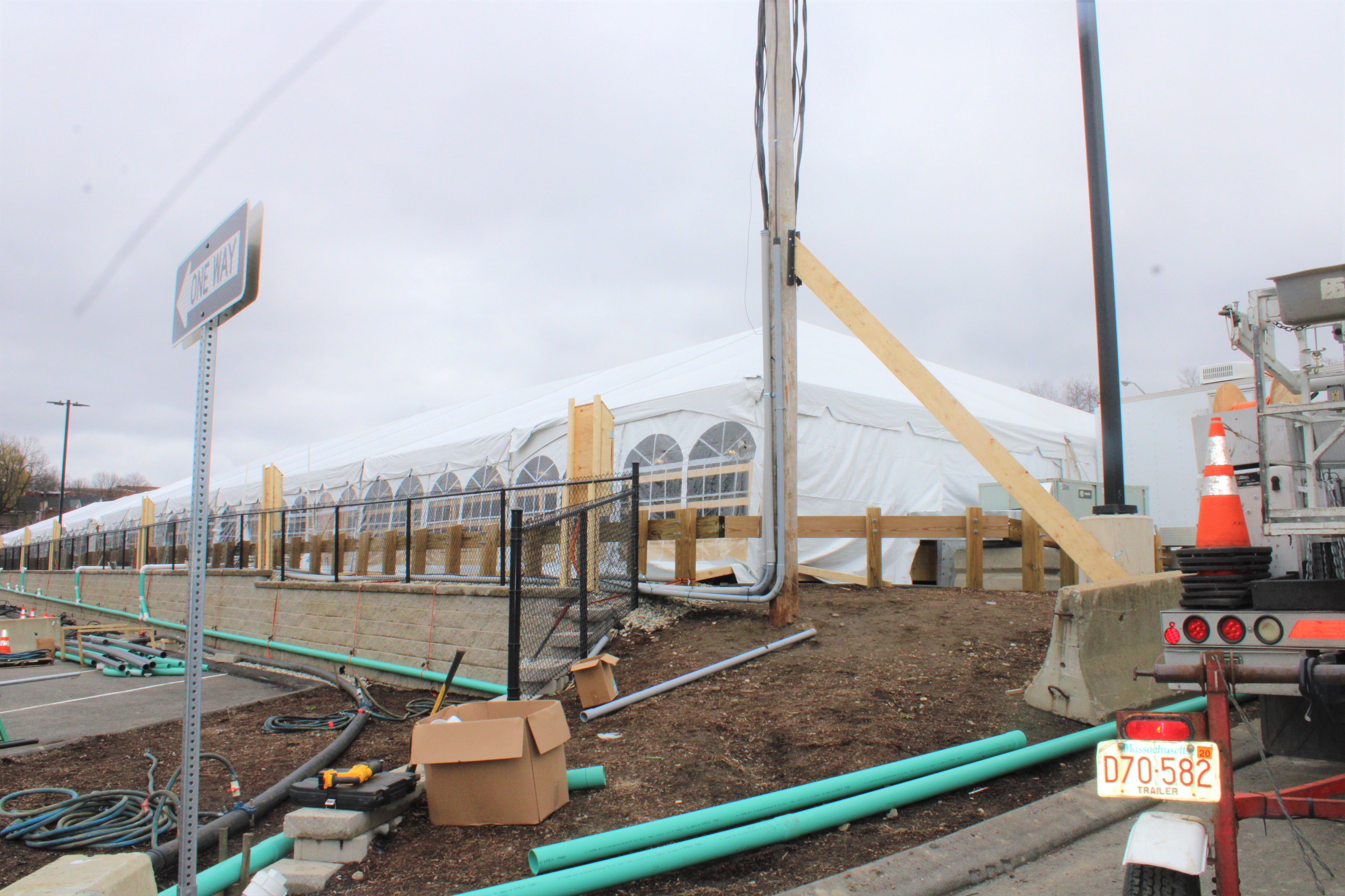 Mayor Sarno and City Officials Tour the City’s Homeless Tent Triage ...