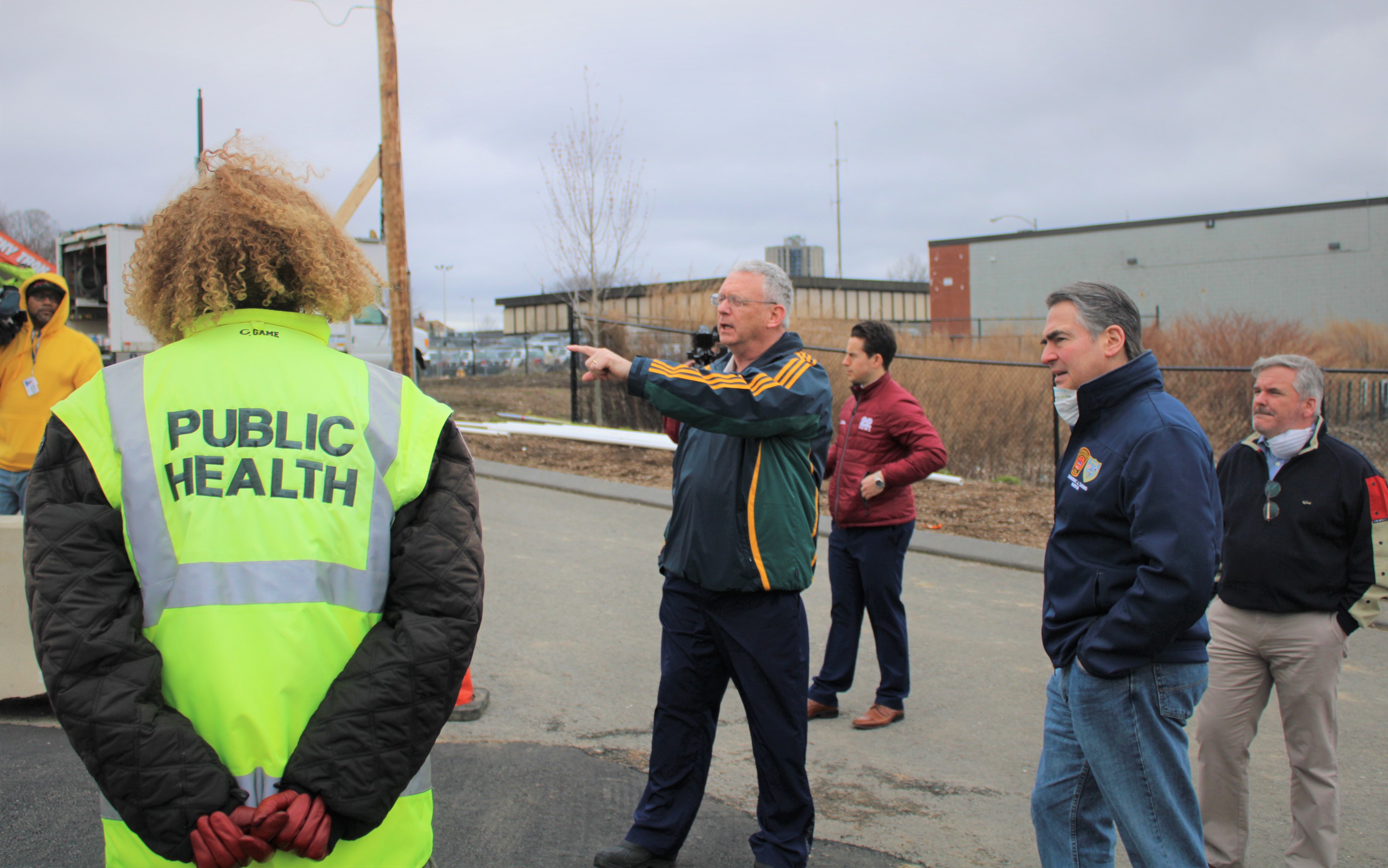 Mayor Sarno and City Officials Tour the City’s Homeless Tent Triage ...