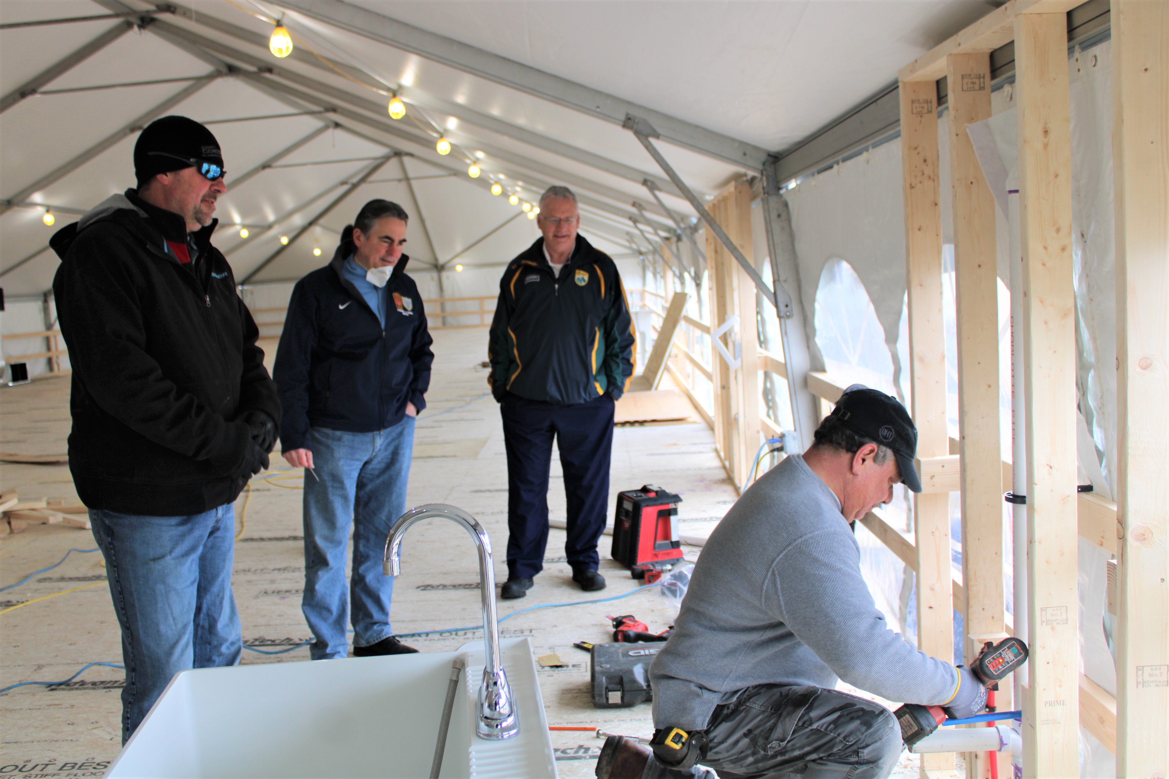 Mayor Sarno and City Officials Tour the City’s Homeless Tent Triage ...