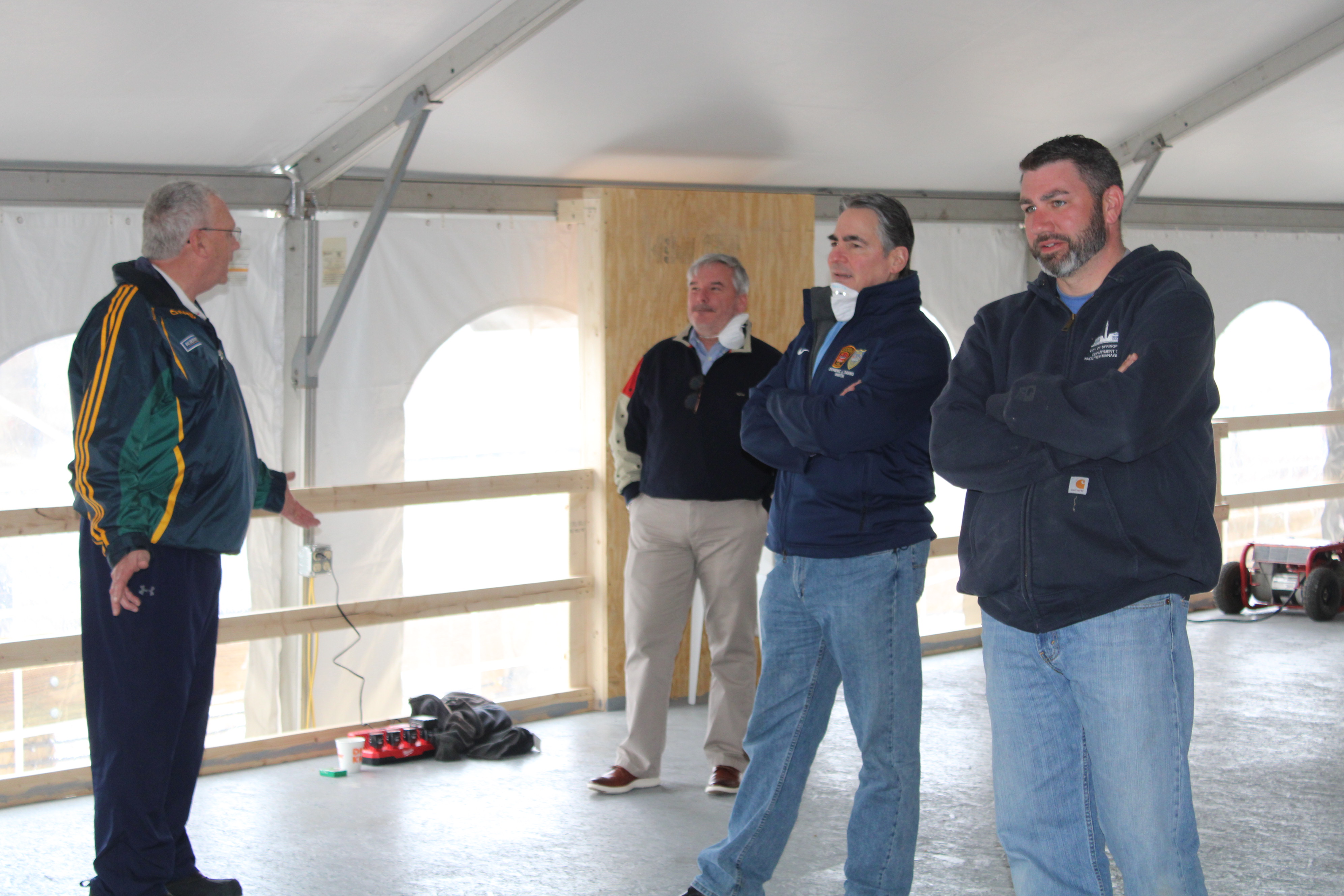 Mayor Sarno and City Officials Tour the City’s Homeless Tent Triage ...