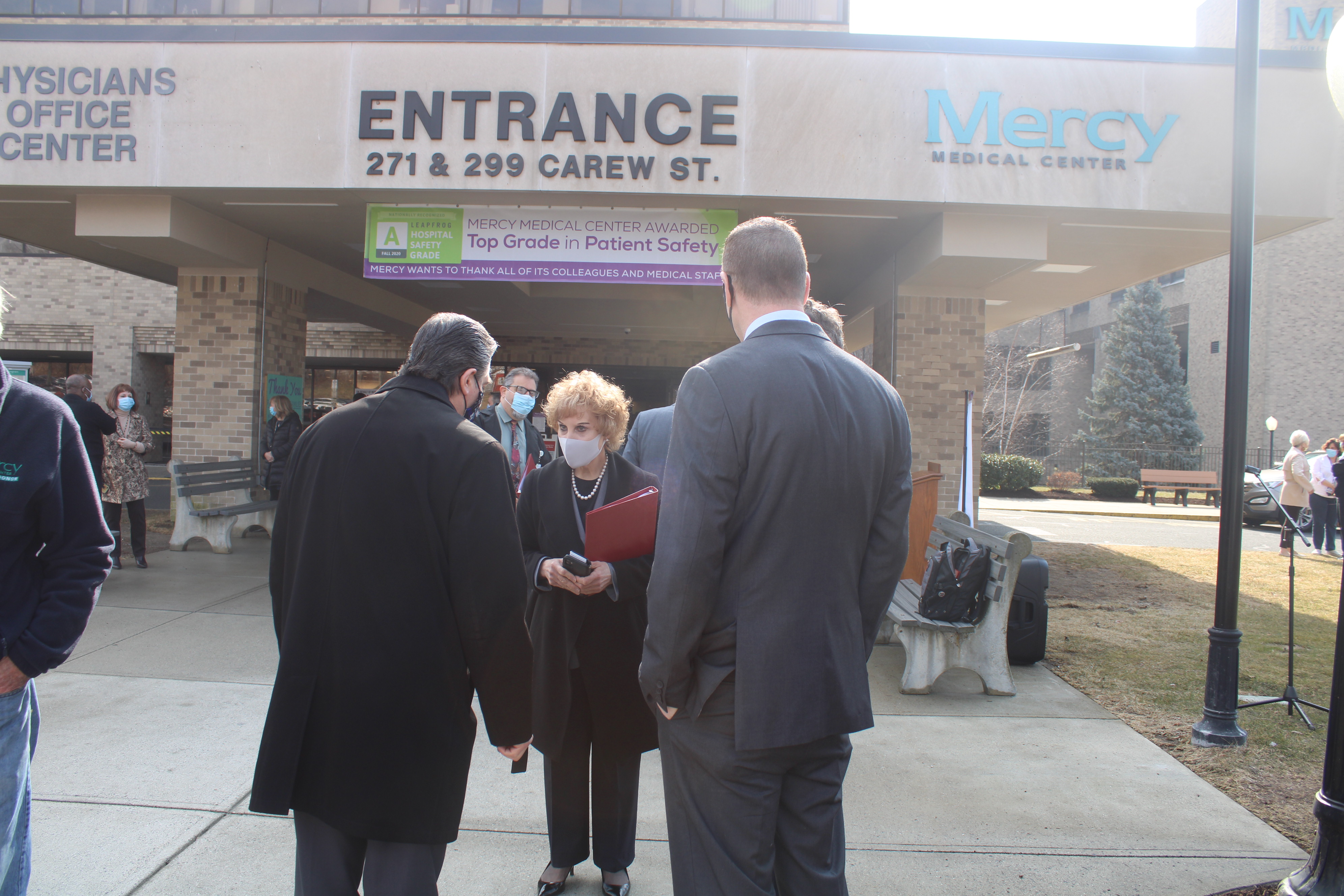 Mayor Sarno Joined Mercy Medical Center to Mark the One Year ...