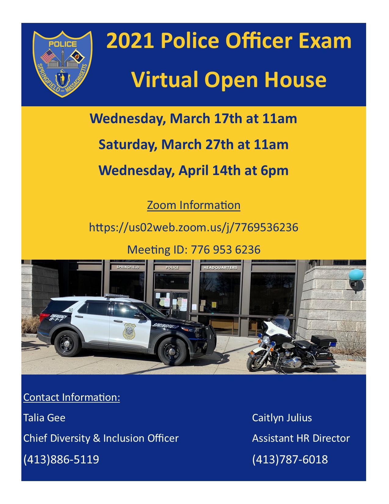 Virtual Open House - 2021 Municipal Police Officer Examination: City of ...